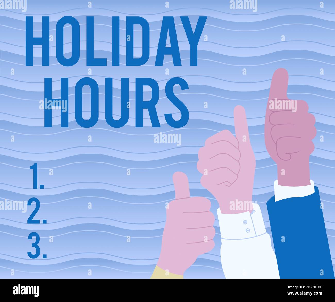 Writing displaying text Holiday Hours. Internet Concept Schedule 24 or7 ...