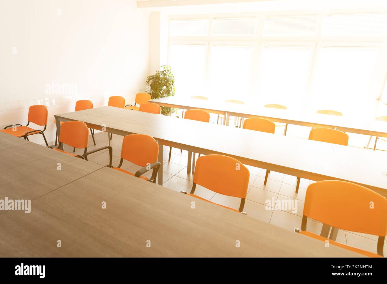 Empty office with chairs and tables business hi-res stock photography ...