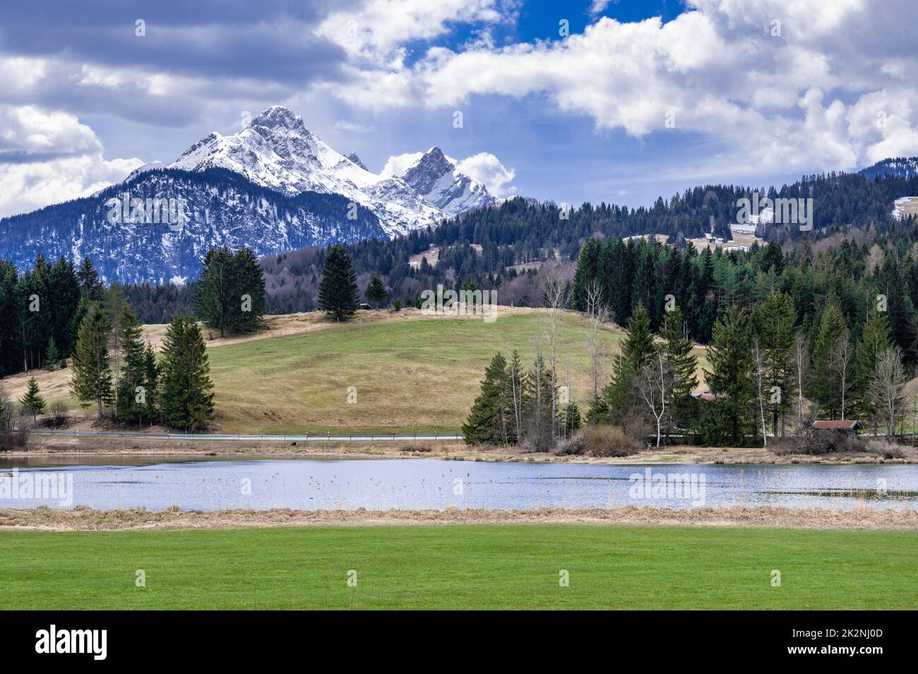 Lake Schmalensee near Mittenwald Stock Photo - Alamy