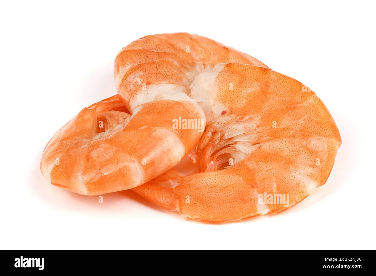 Perfectly retouched shrimp isolated on white. High resolution photo ...
