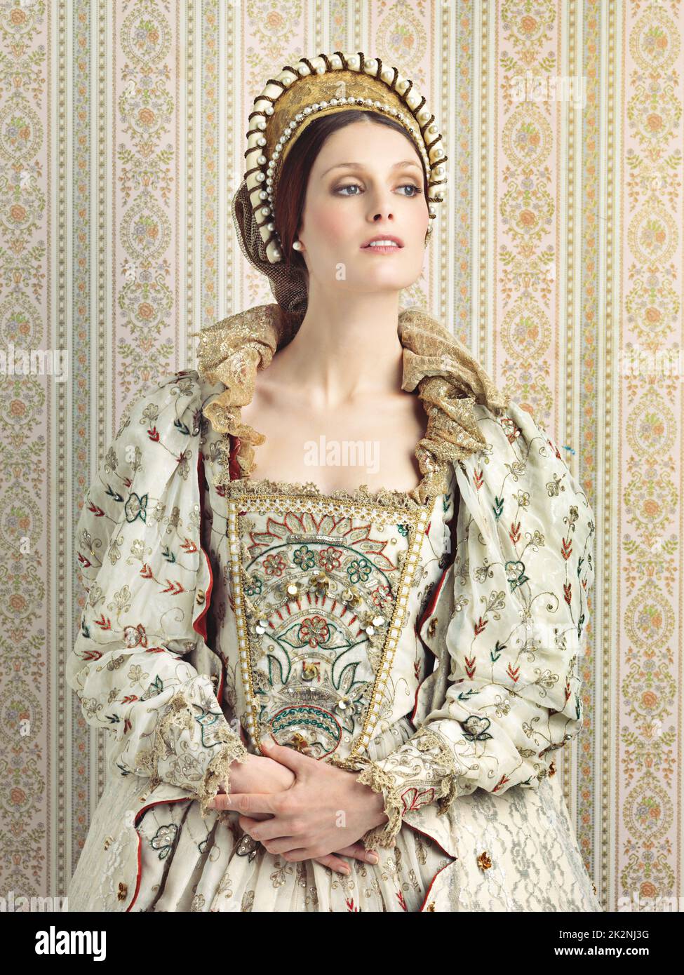 Royal arrogance. A gorgeous Victorian queen Stock Photo - Alamy
