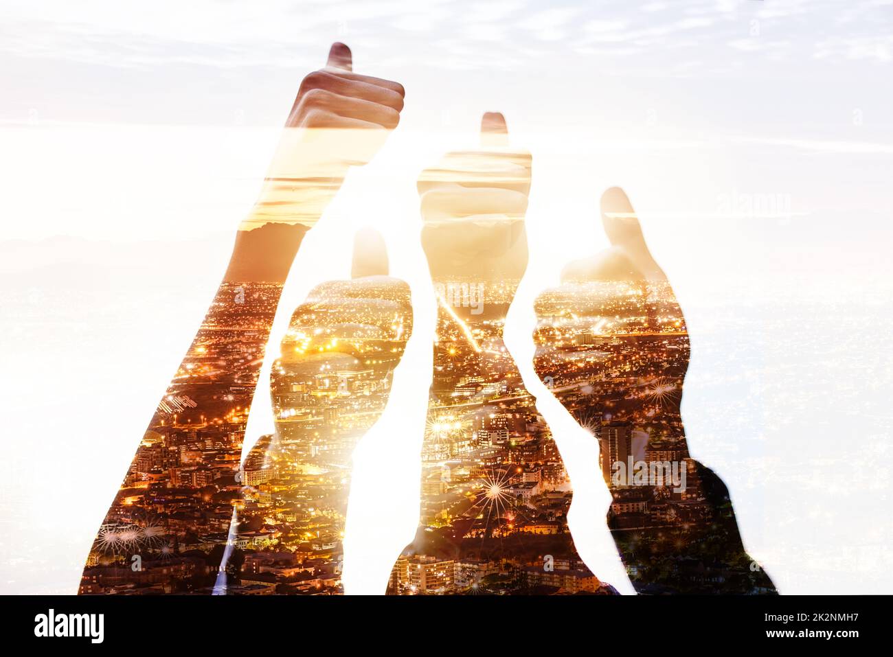 Together we can achieve great things. Shot of a group of unrecognizable ...