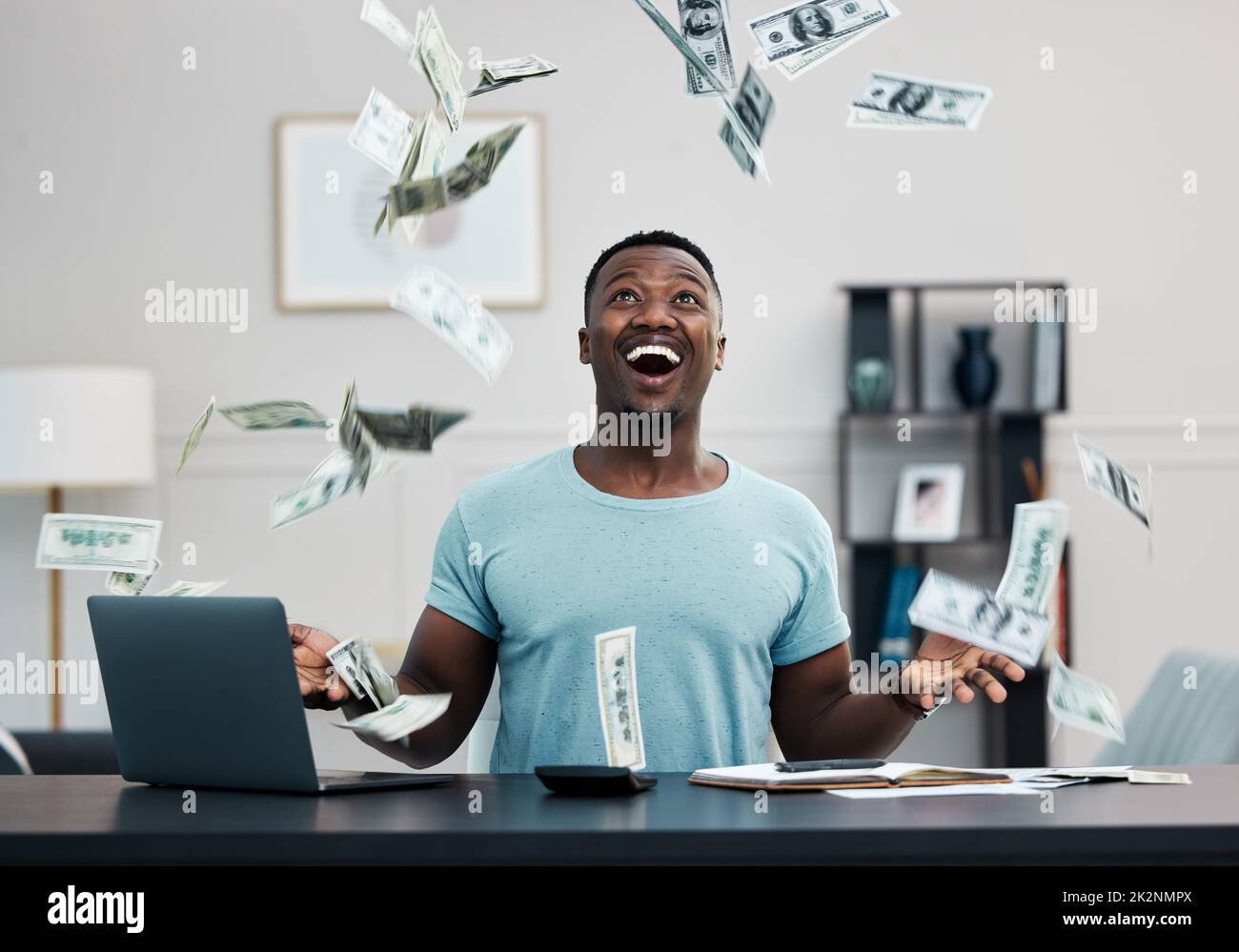 Raining money business man hi-res stock photography and images - Alamy