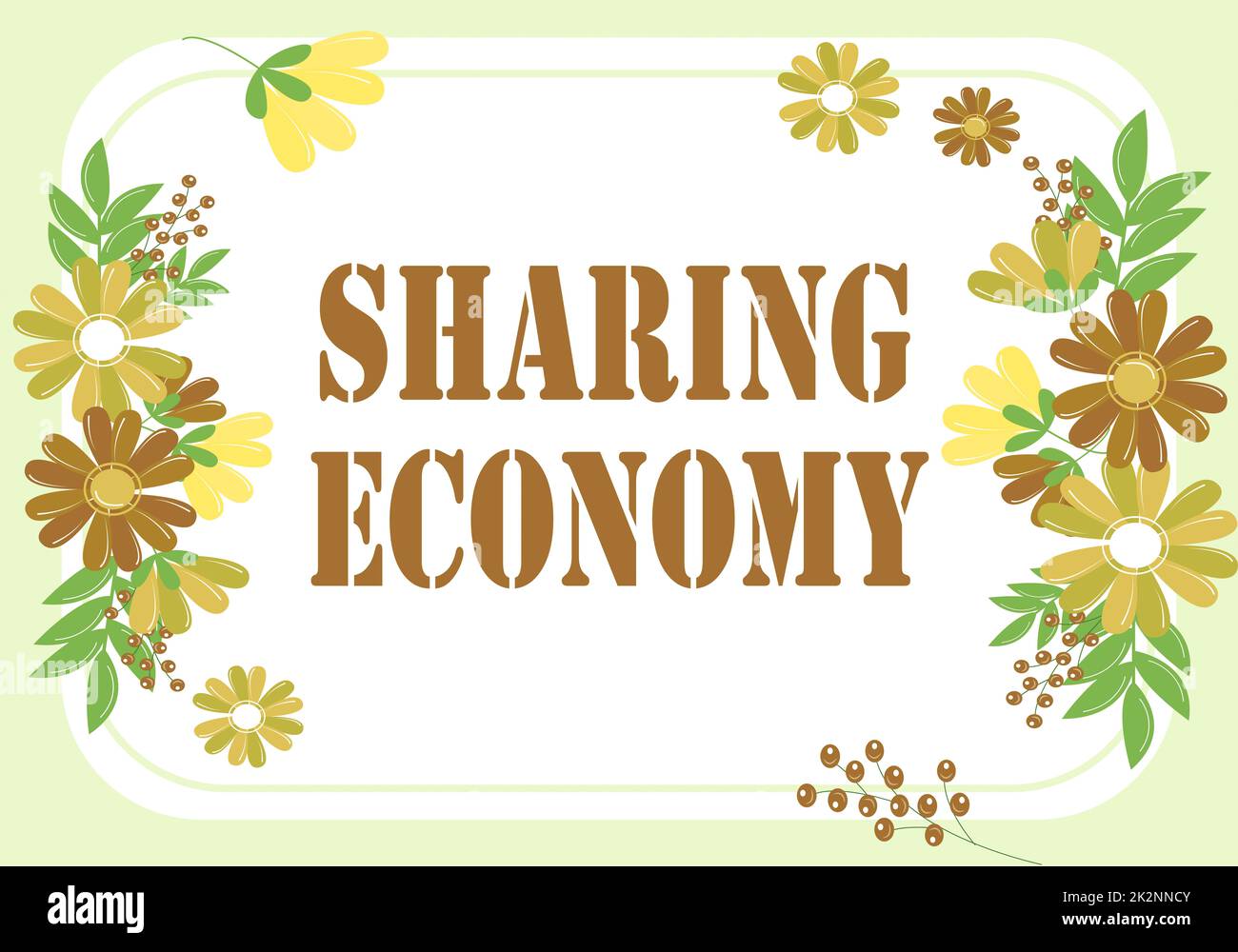 Conceptual caption Sharing Economy. Internet Concept economic model ...
