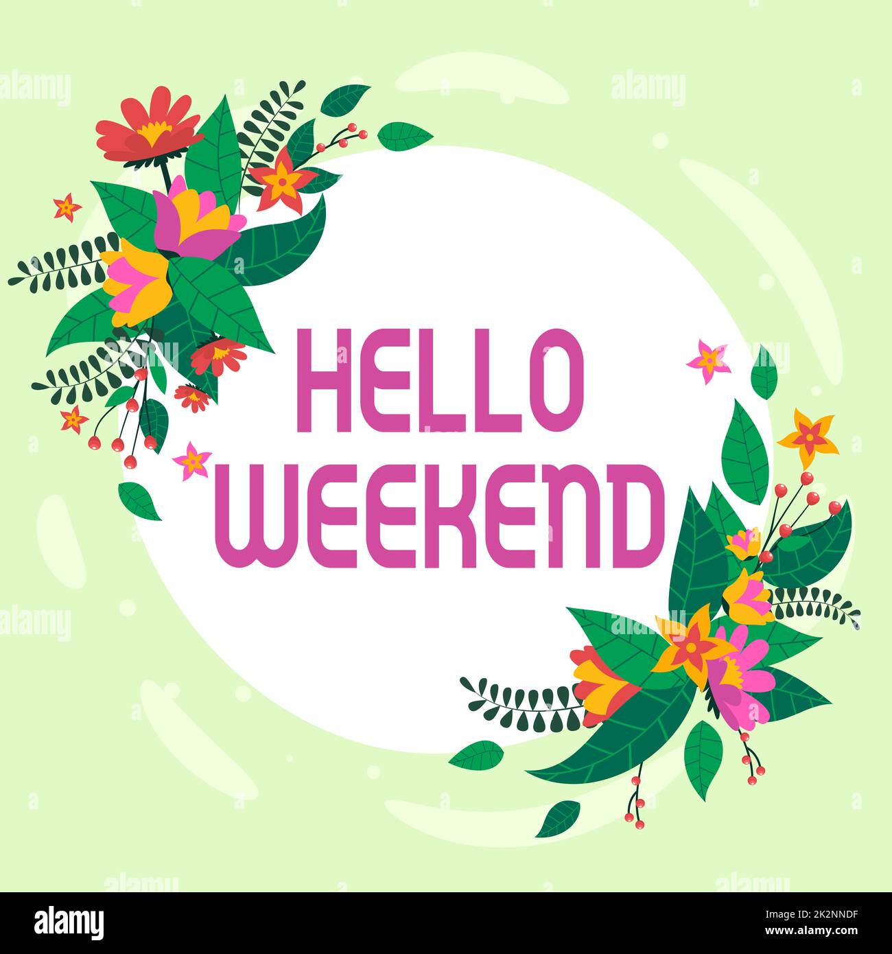 Conceptual display Hello Weekend. Business approach Getaway Adventure ...