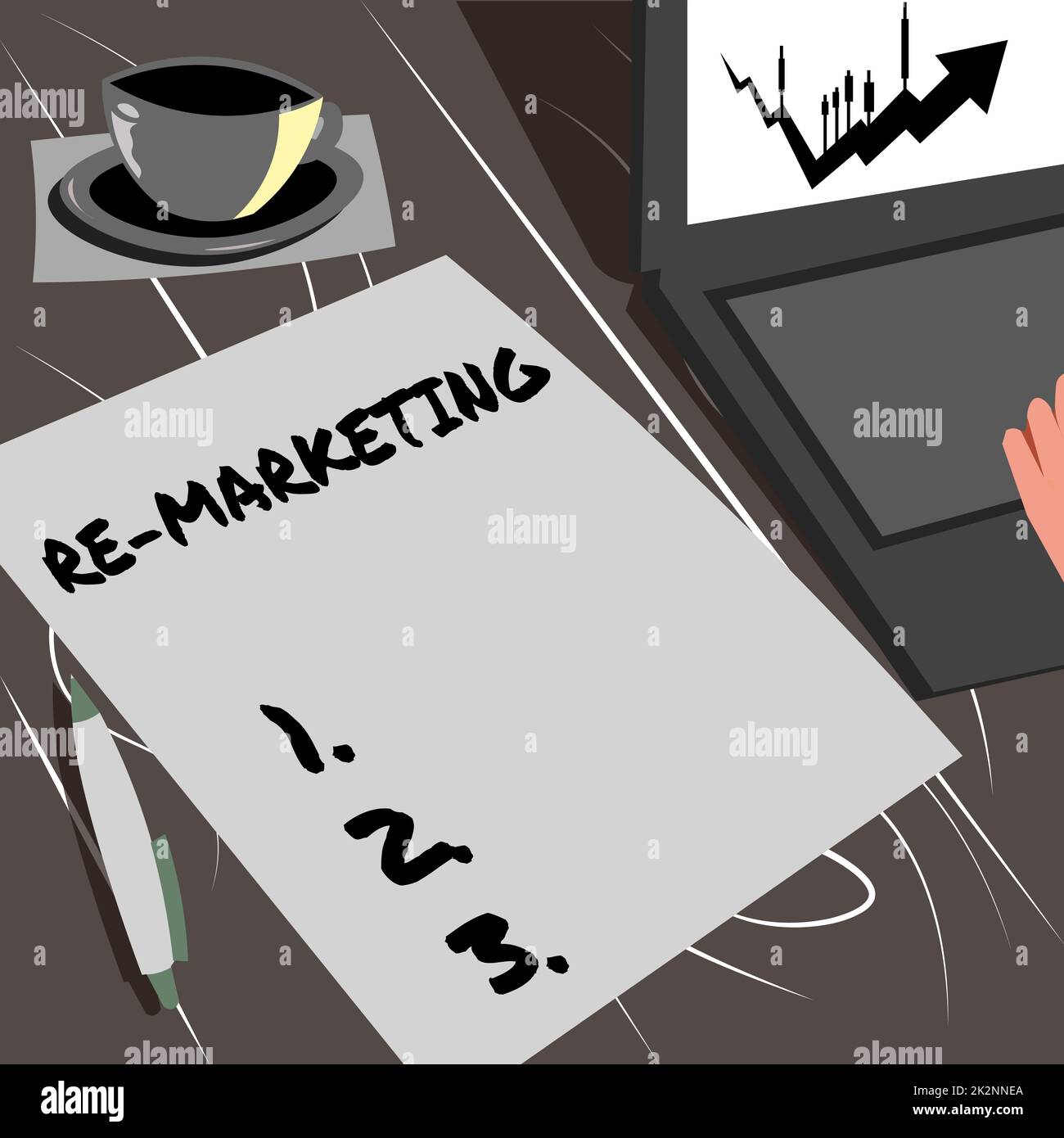 Handwriting text Re Marketing. Business approach Strategy to reach ...