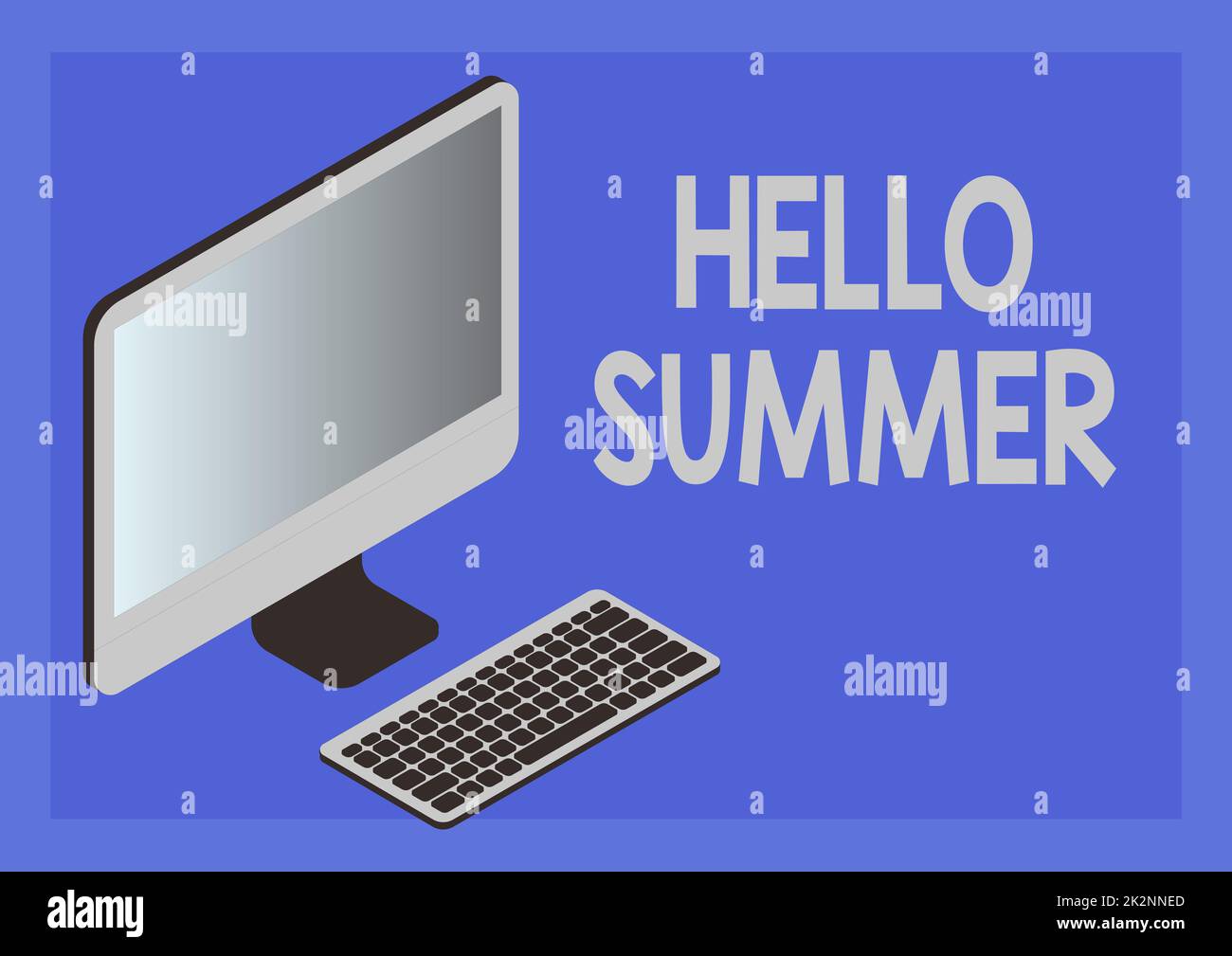 Handwriting text Hello Summer. Business concept Welcoming the warmest ...
