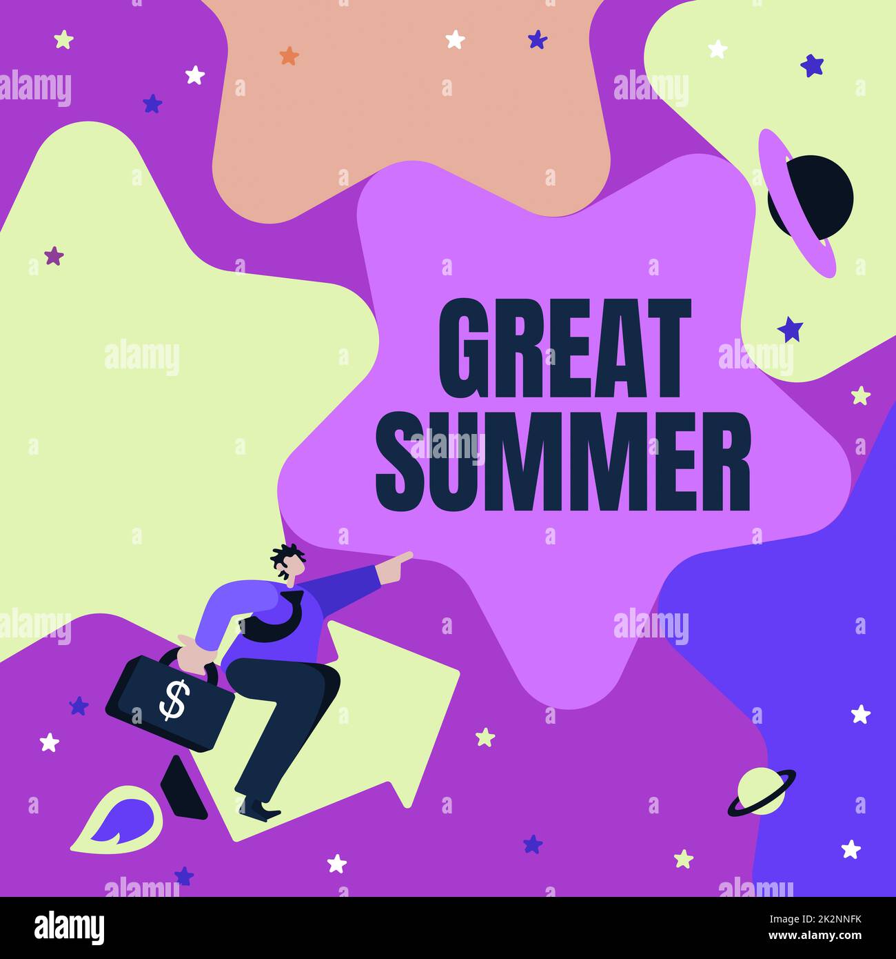 Handwriting text Great Summer. Internet Concept Having Fun Good ...