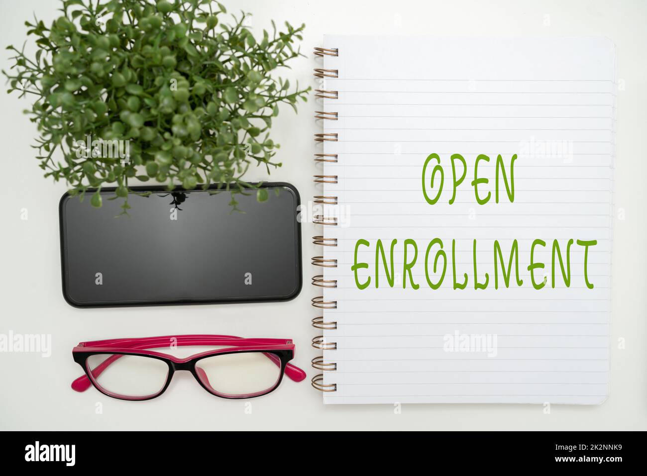 Writing displaying text Open Enrollment. Business approach The yearly ...