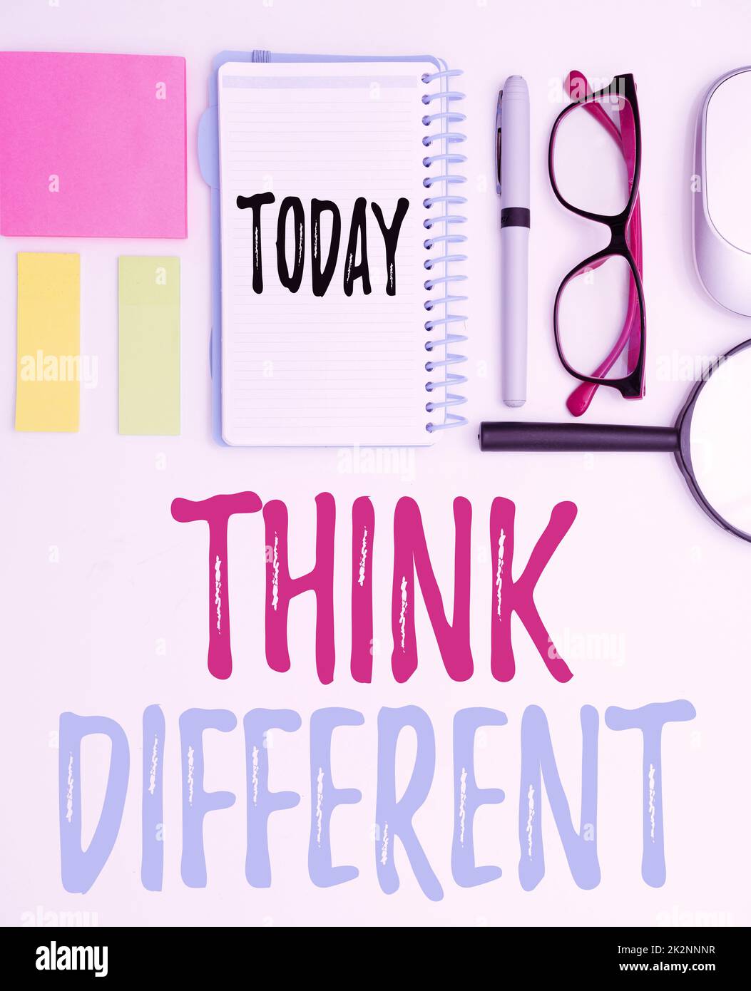 Text caption presenting Think Different. Internet Concept be unique ... Text caption presenting Think Different. Internet Concept be unique ...