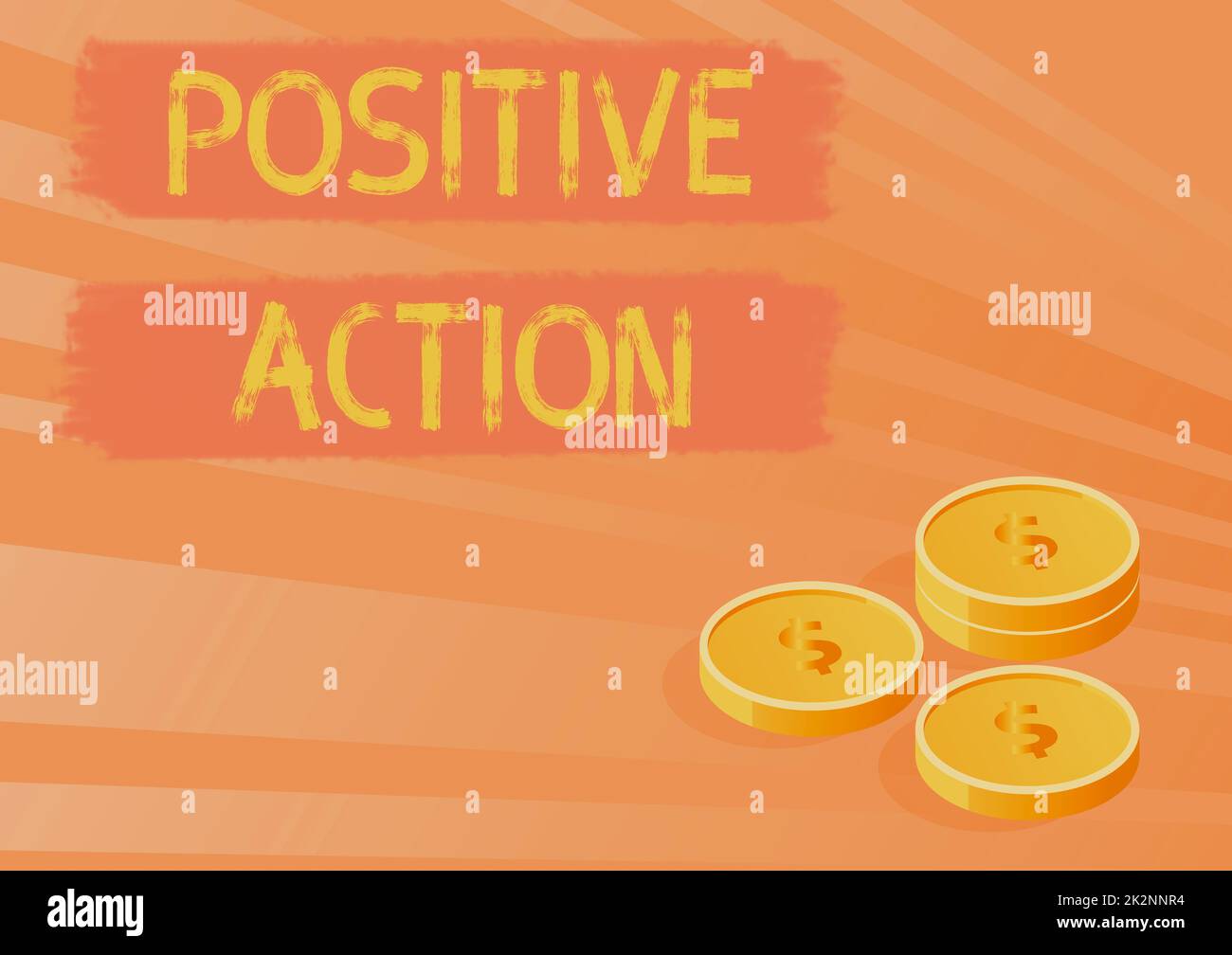Text sign showing Positive Action. Business overview doing good ...