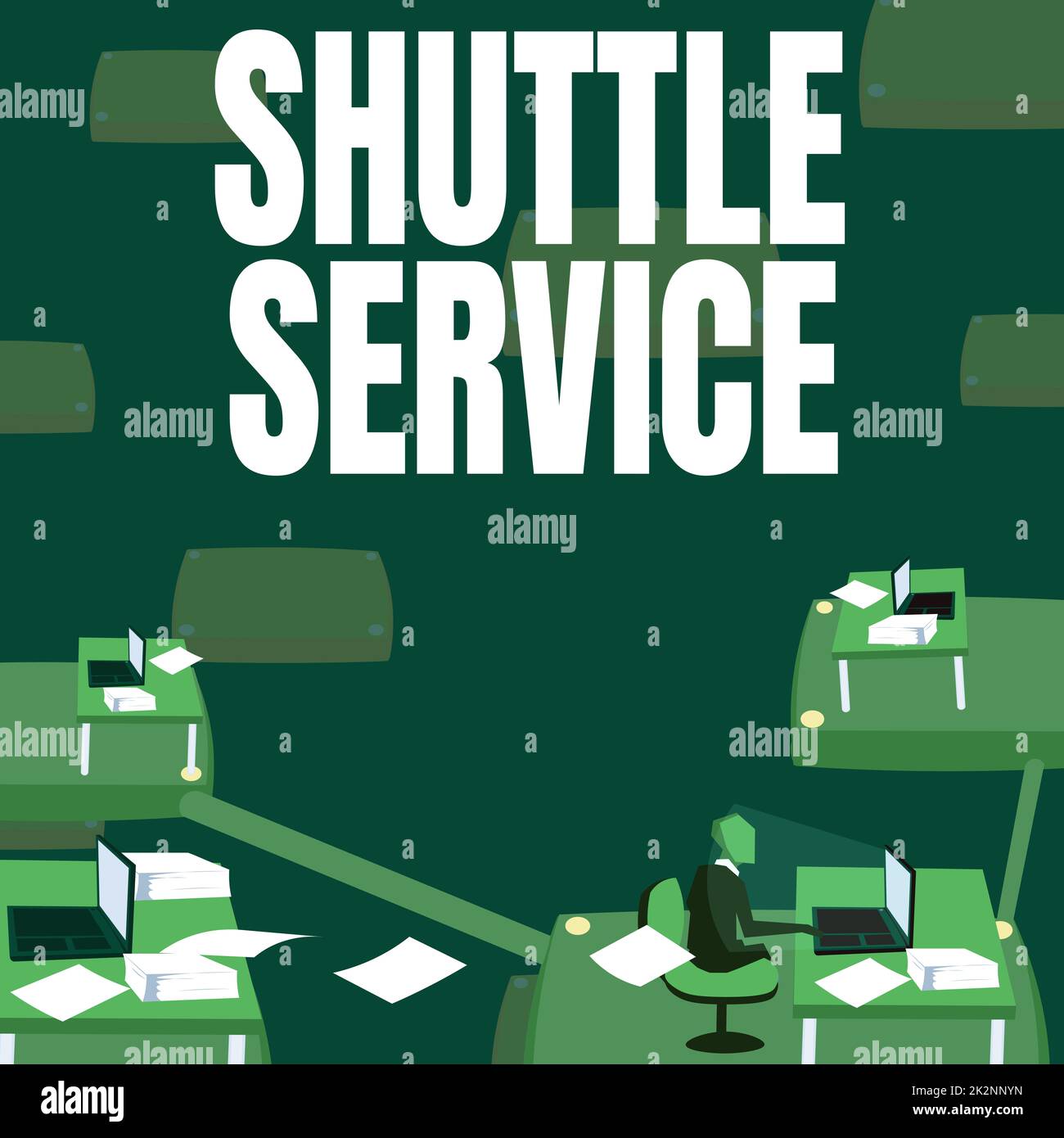 Conceptual display Shuttle Service. Business approach vehicles like ...