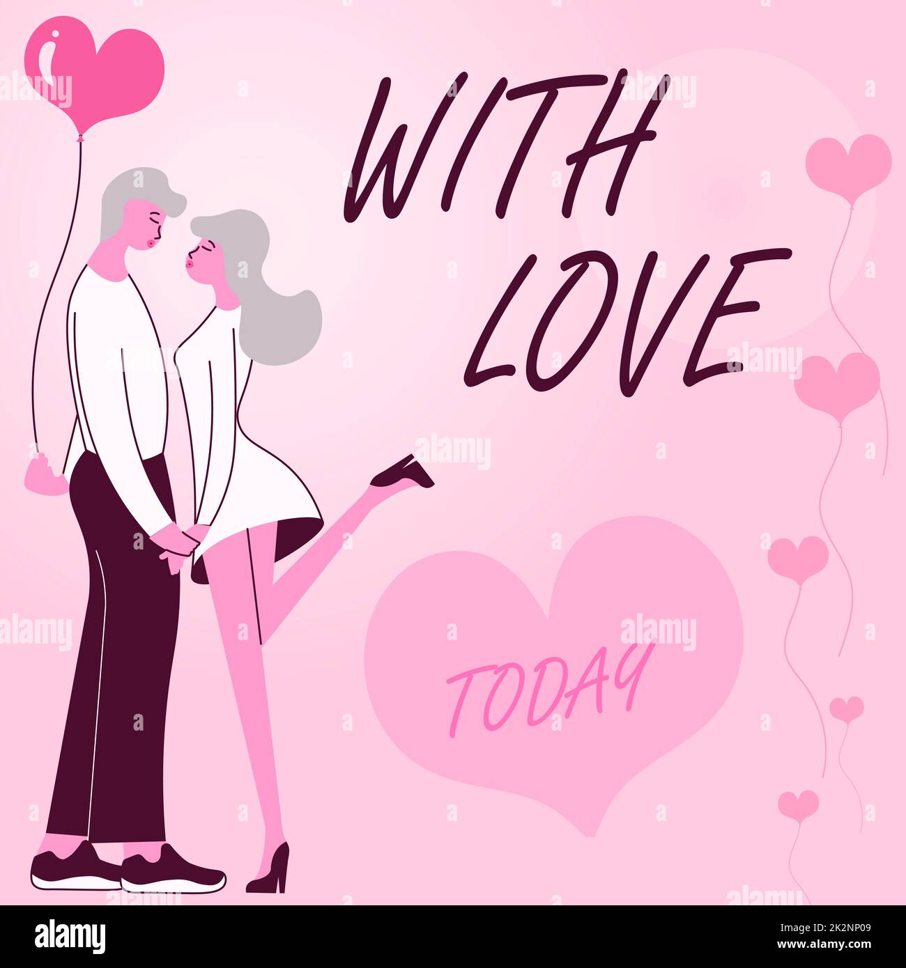 Text showing inspiration WITH LOVE. Business concept Compliment on ...