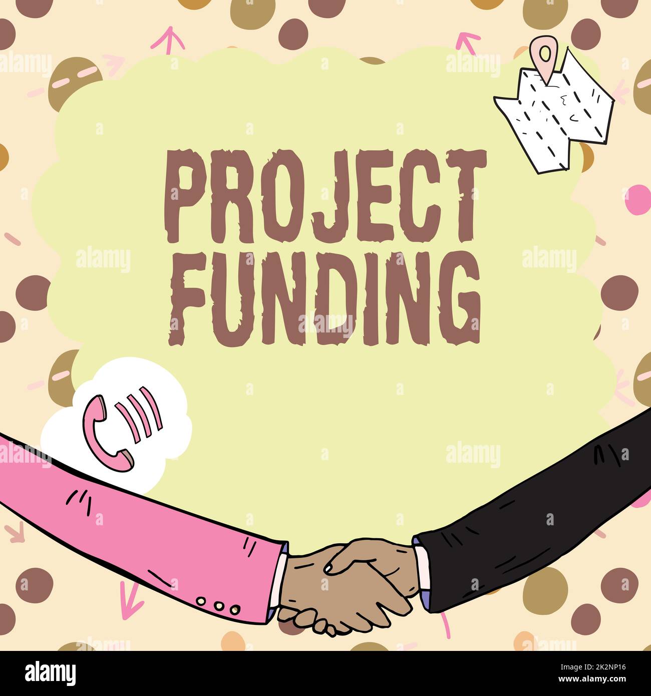 Conceptual caption Project Funding. Business idea paying for start up ...