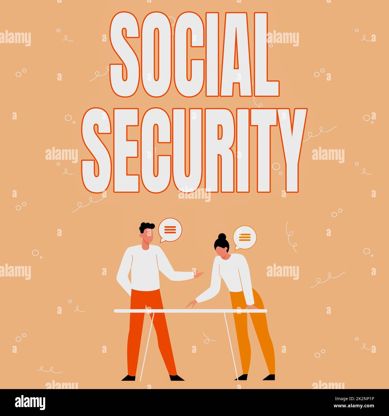 Conceptual caption Social Security. Business approach assistance from ...