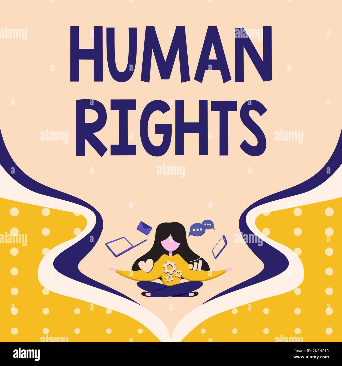 Text Showing Inspiration Human Rights Business Concept Moral