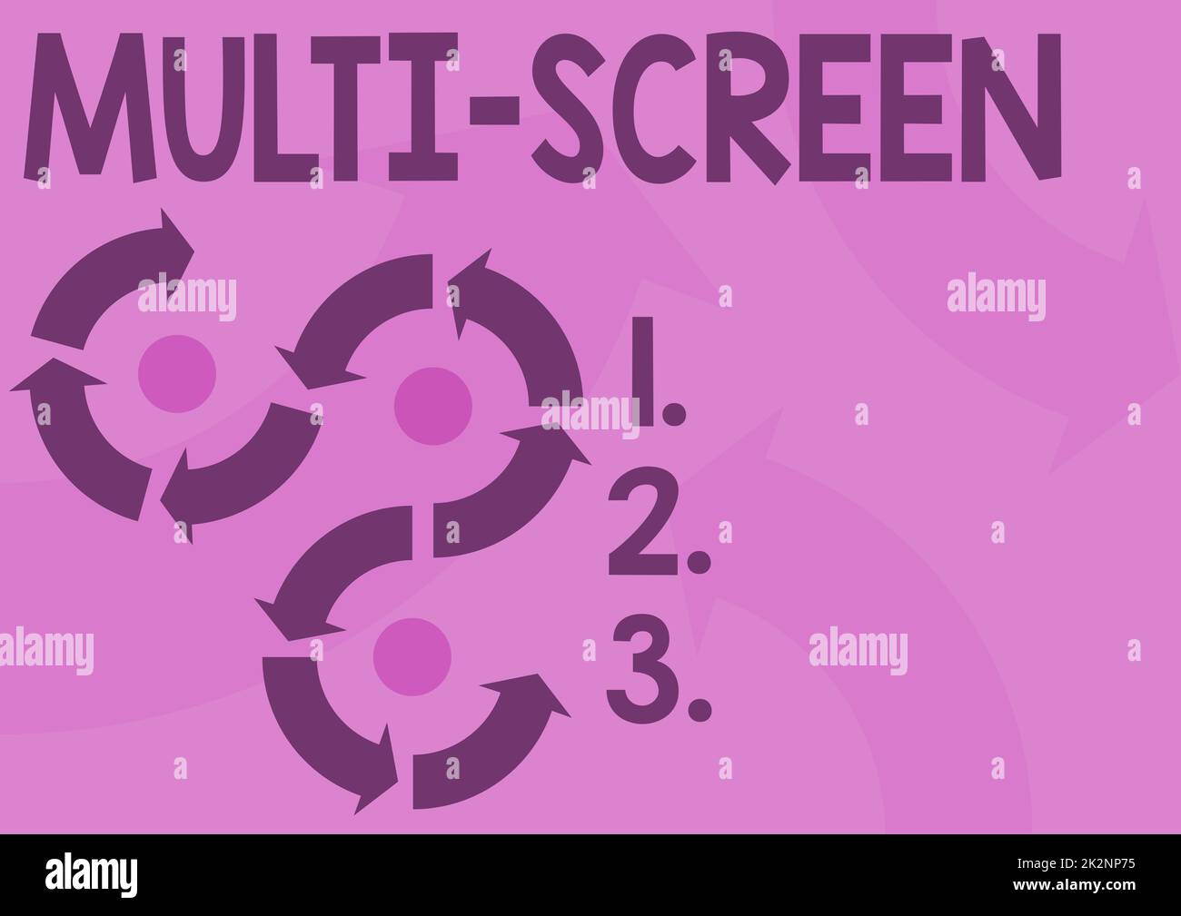 Hand writing sign Multi Screen. Business idea Having or involving ...