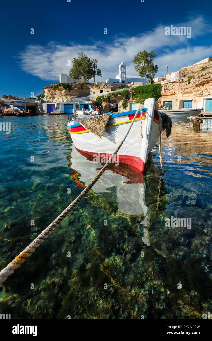 Harbour milos greece hi-res stock photography and images - Alamy