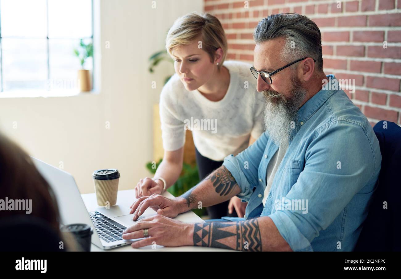 Business People Using Laptop Computer Working In Office Team Leader