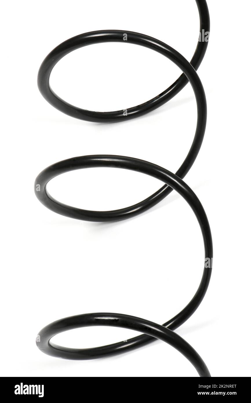Black wire isolated on white background abstraction. High resolution ...