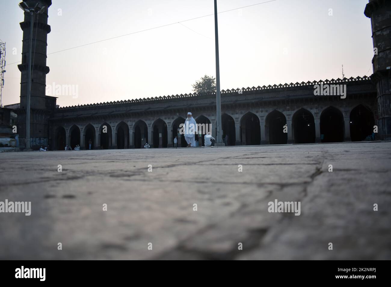 Low Angle View of Famous Black Stone Mosque At Burhanpur Madhya Pradesh ...