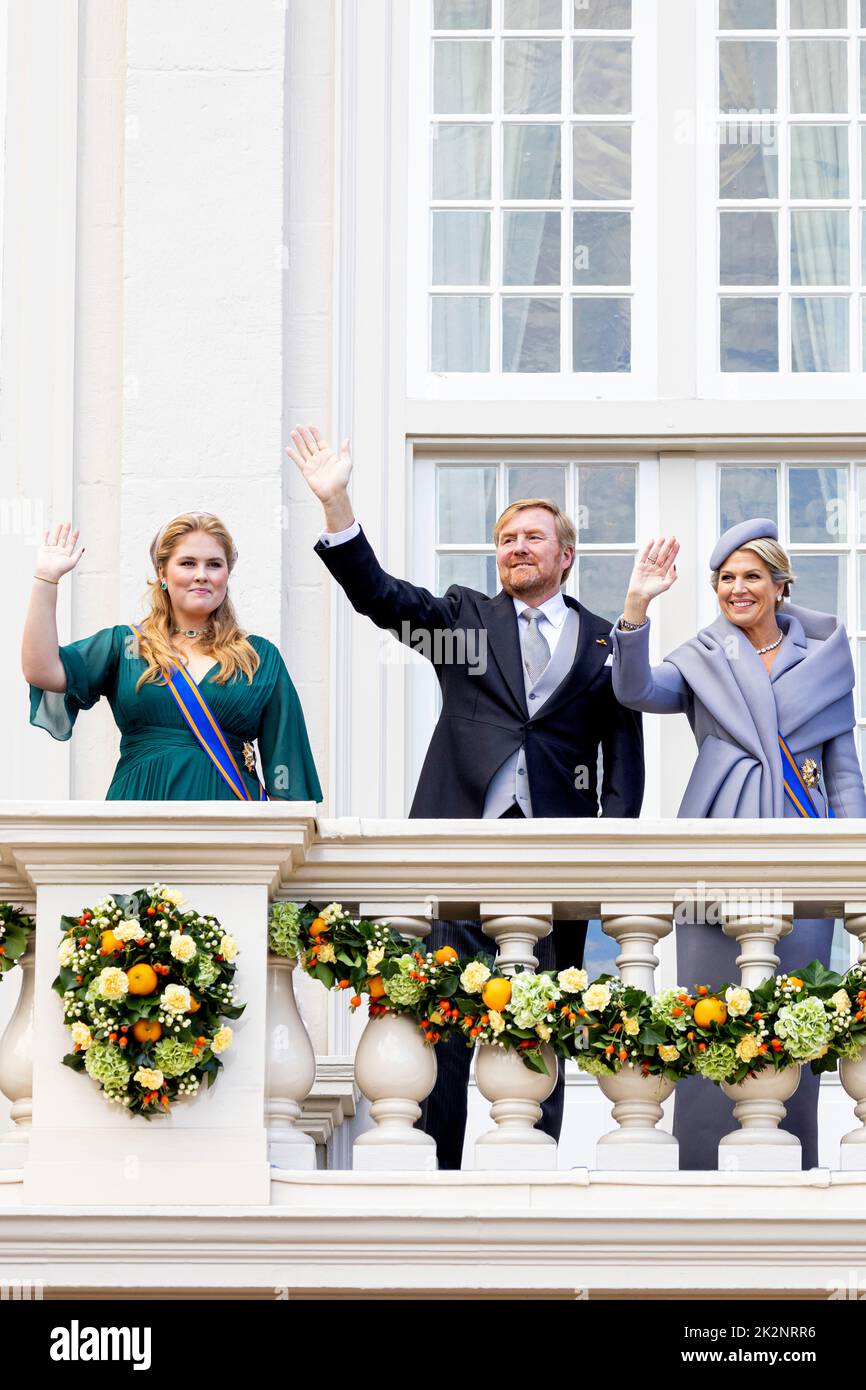 THE HAGUE - King Willem-Alexander, Queen Maxima, Princess Amalia ...