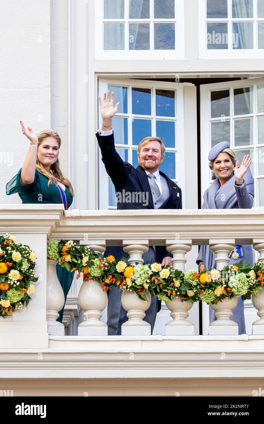 THE HAGUE - King Willem-Alexander, Queen Maxima, Princess Amalia ...