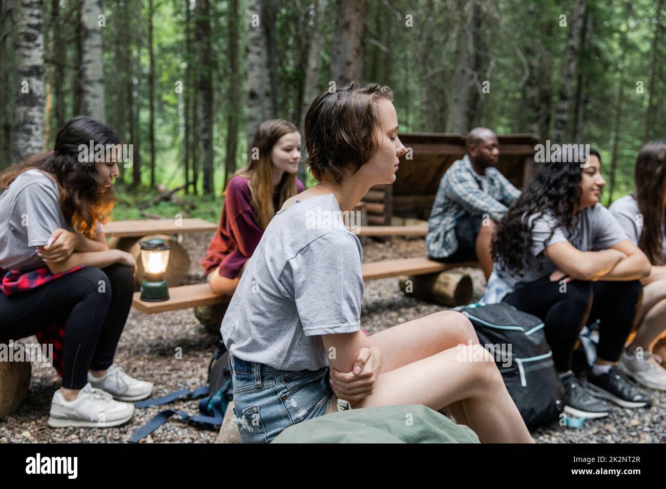 Six people night hi-res stock photography and images - Alamy