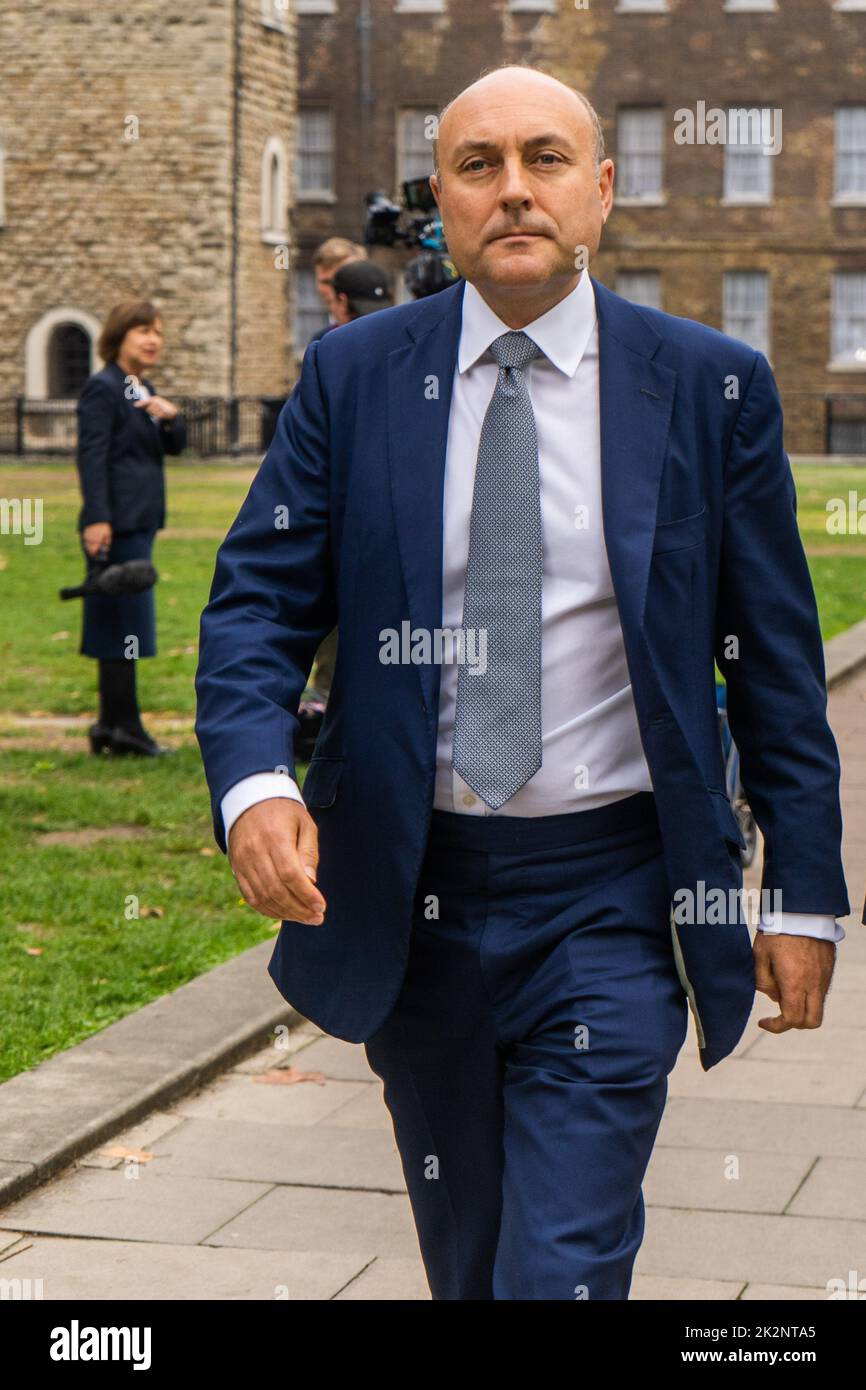 London UK. 23 September 2022. Andrew Griffith, Conservative MP for ...