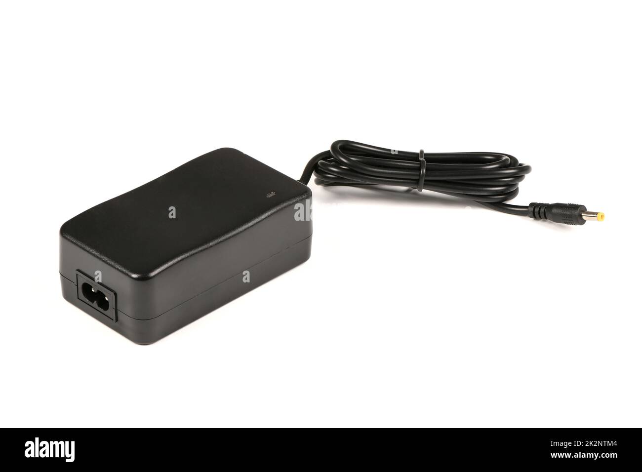 Laptop charger on white background. Side view. High resolution photo ...