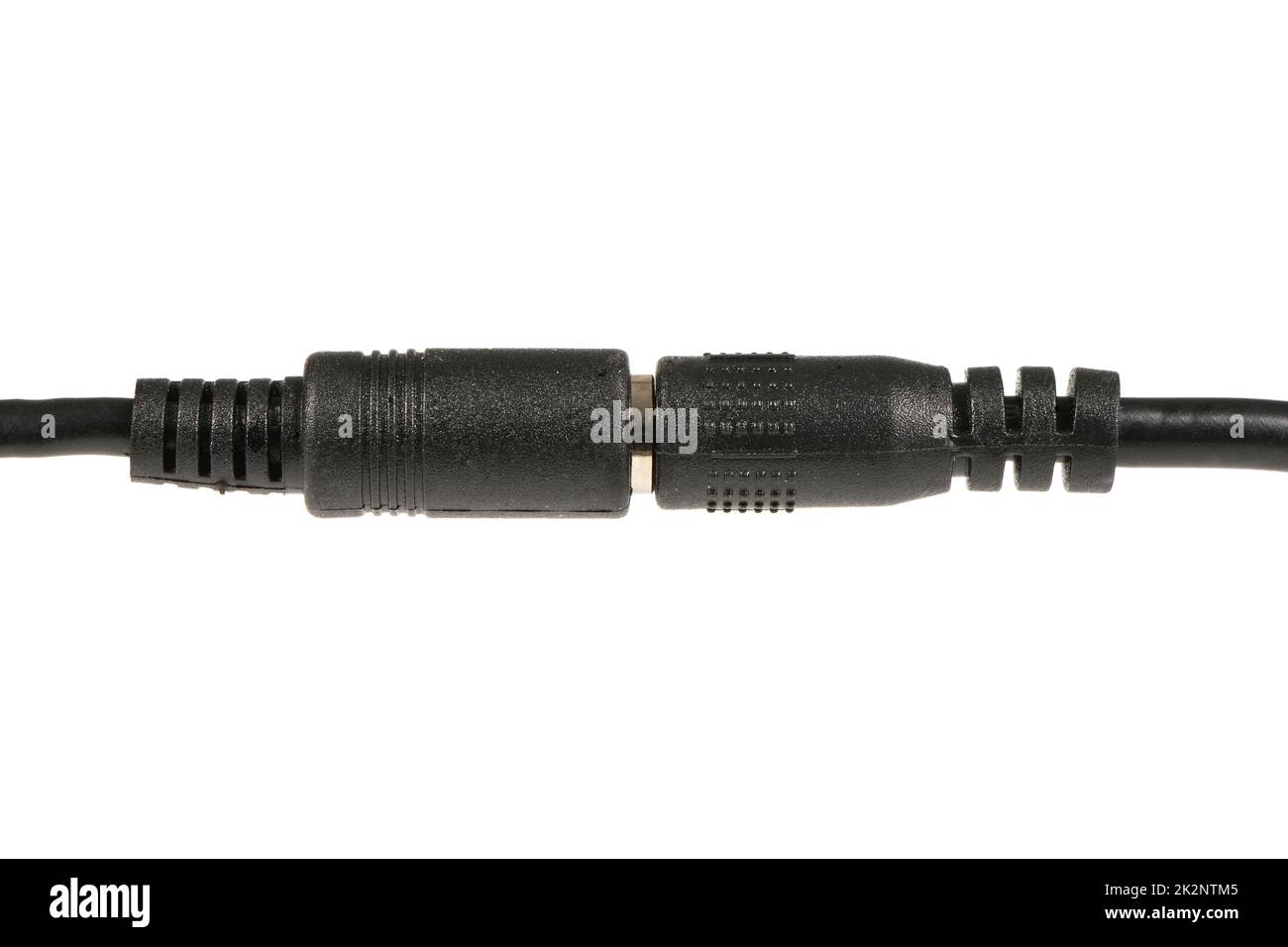 Camera power connectors isolated on white background. Side view. High ...