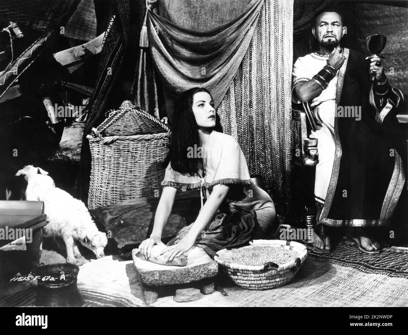 DEBRA PAGET and EDWARD G. ROBINSON in THE TEN COMMANDMENTS 1956 ...