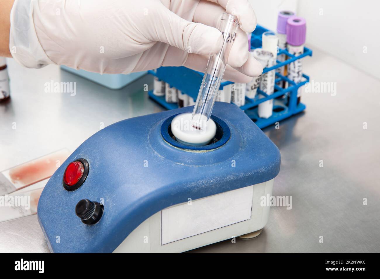 Scientist preparing samples for flow cytometric analysis in the ...