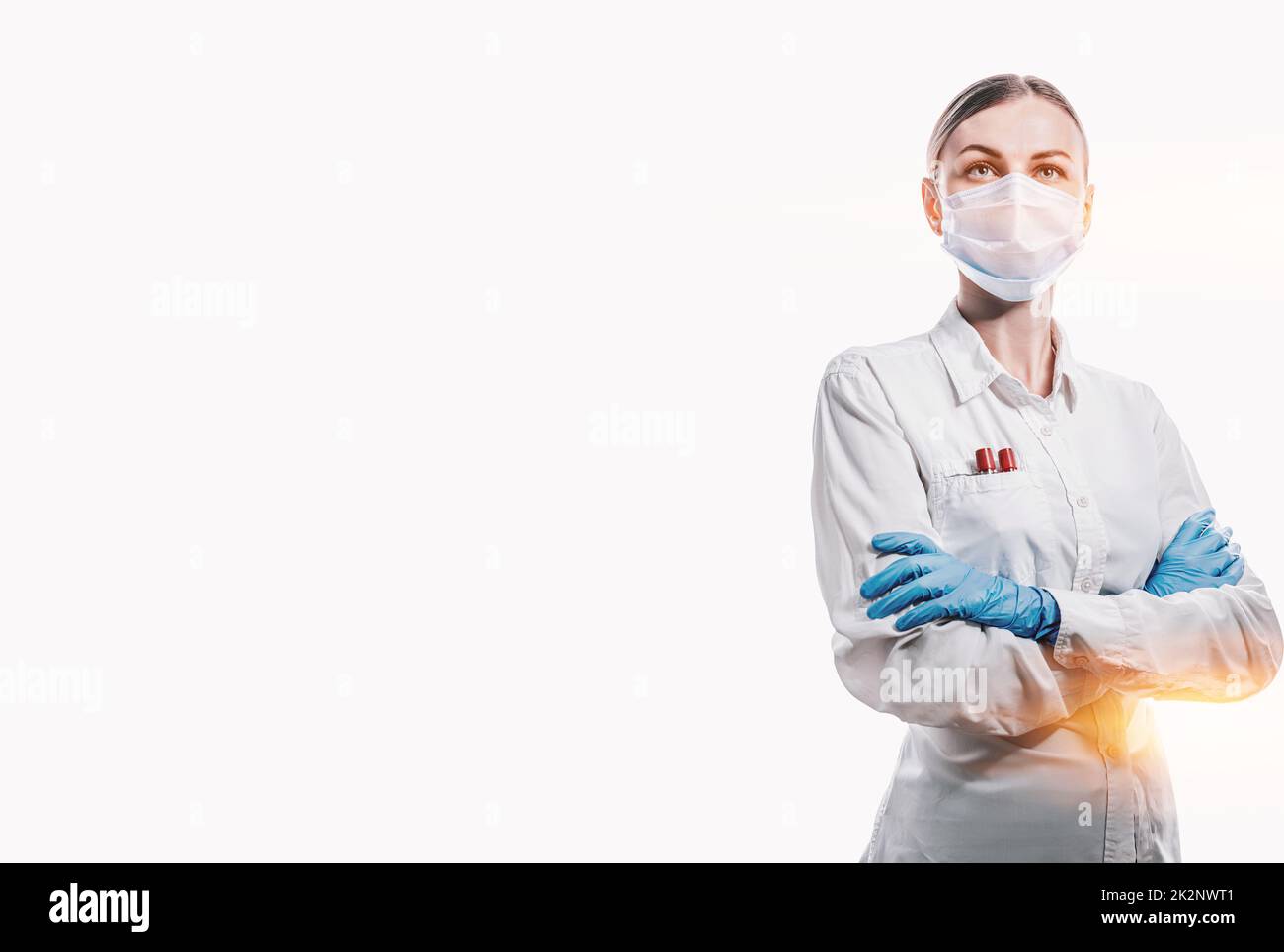 Female professional in mask Cut Out Stock Images & Pictures - Alamy