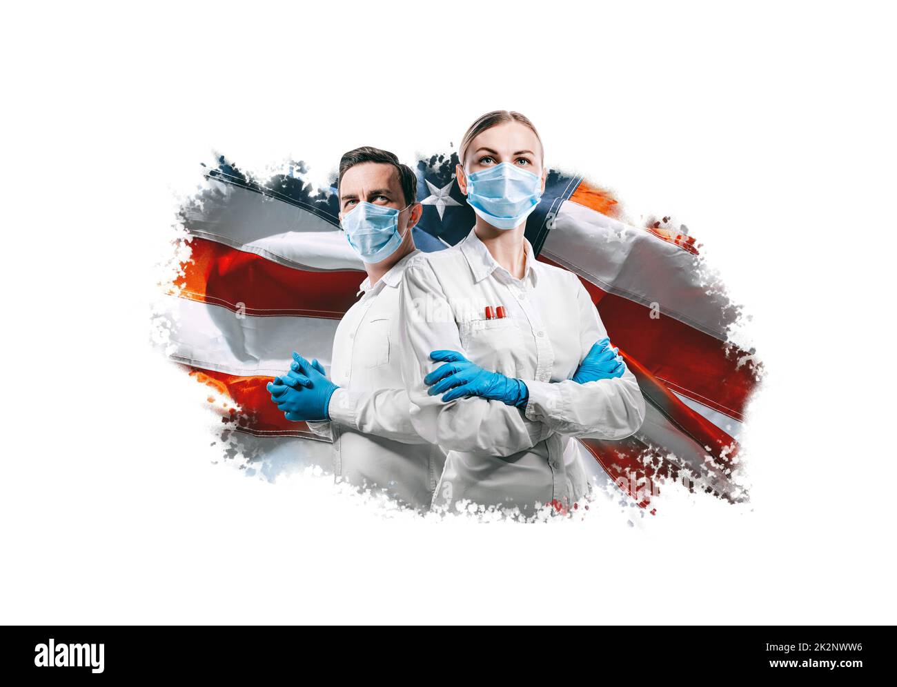 coronavirus. American doctors fighting the coronovirus pandemic ...