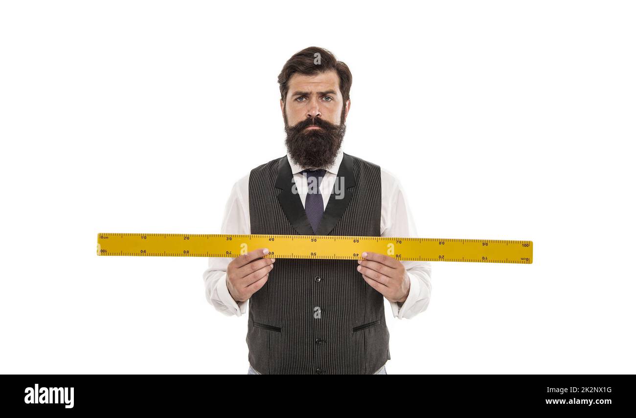 Teacher holding a ruler hi-res stock photography and images - Alamy