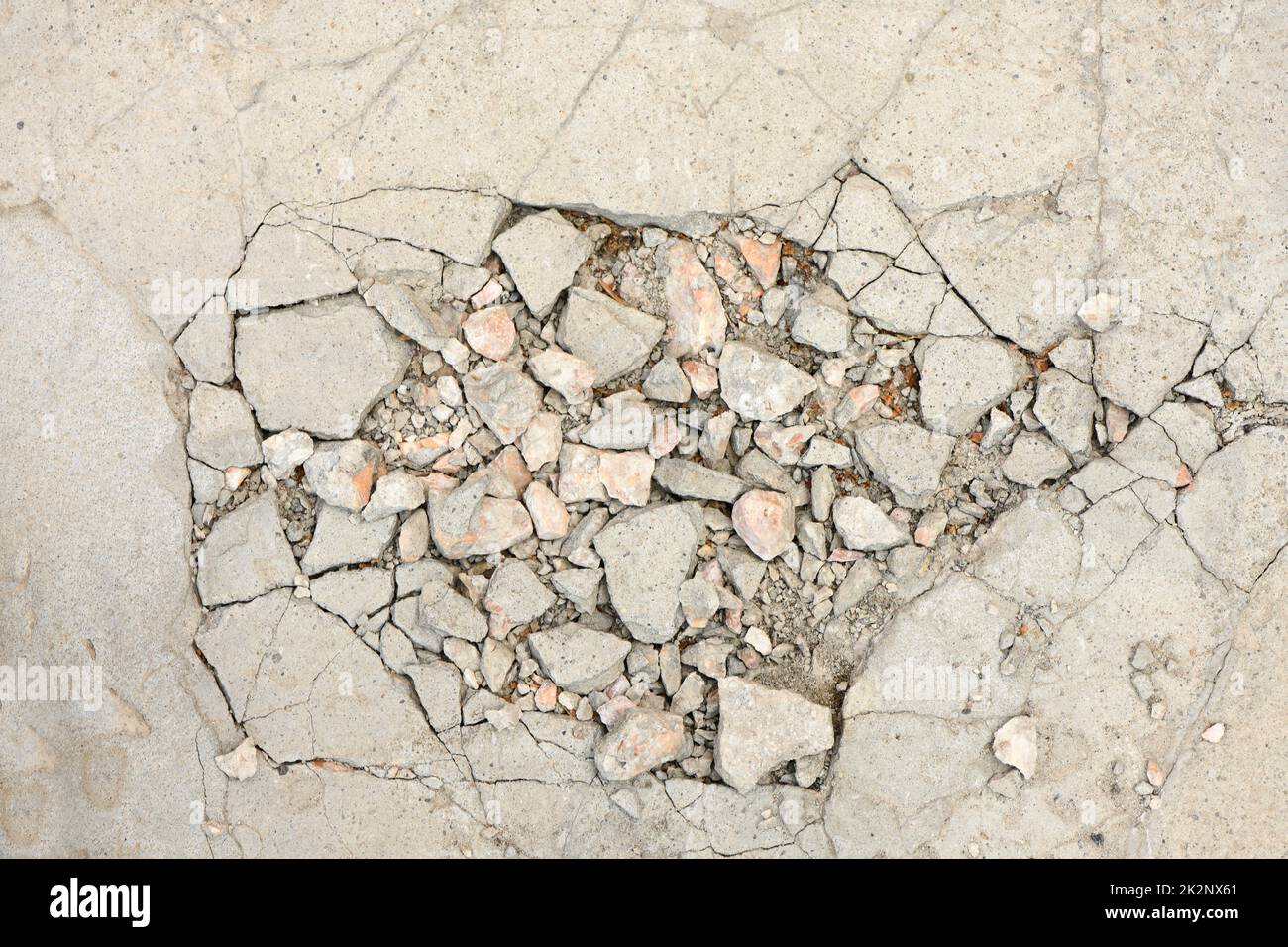 Texture of destroyed concrete floor, vintage style image for background ...