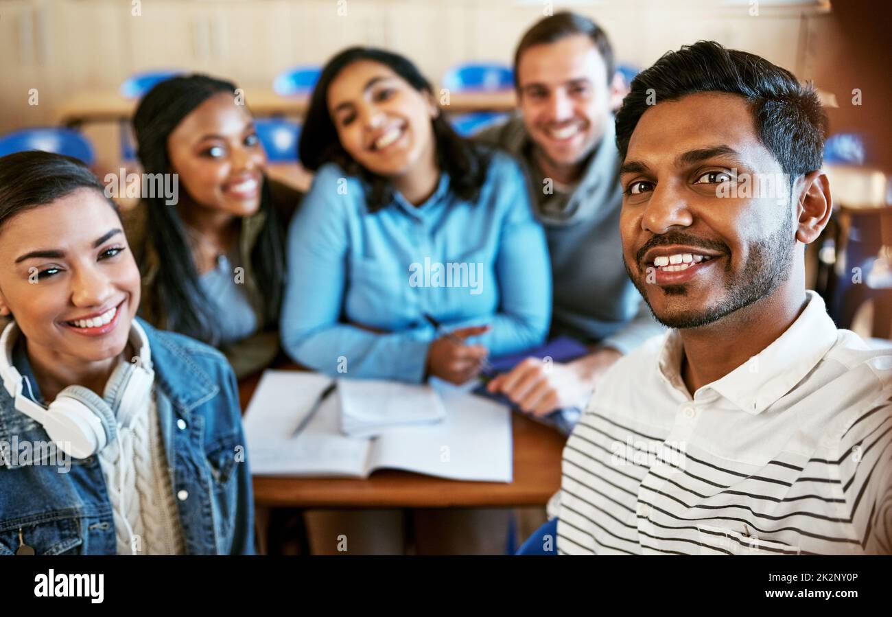 Ethnic college students writing hi-res stock photography and images - Alamy