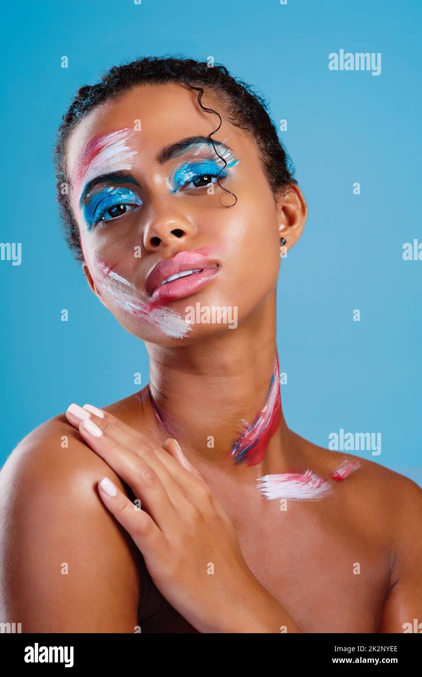 Beautiful Woman Face Painting