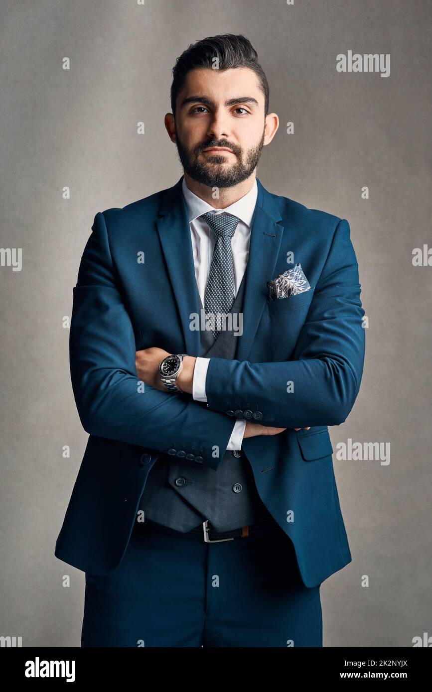 I dont accept ant anything but the best. Studio portrait of a stylishly dressed and confident ...