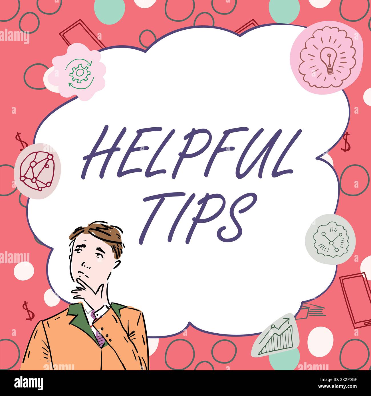 Hand writing sign Helpful Tips. Business showcase Useful secret ...