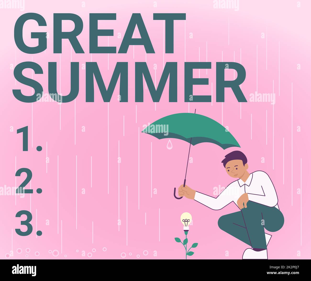 Conceptual display Great Summer. Concept meaning Having Fun Good ...