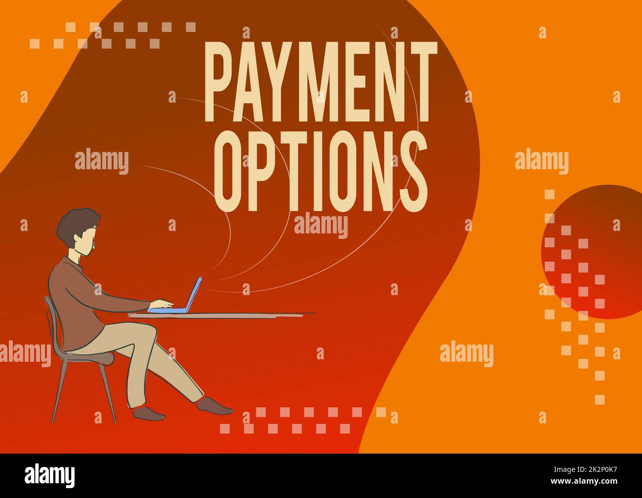 Text sign showing Payment Options. Concept meaning The way of chosen to ...