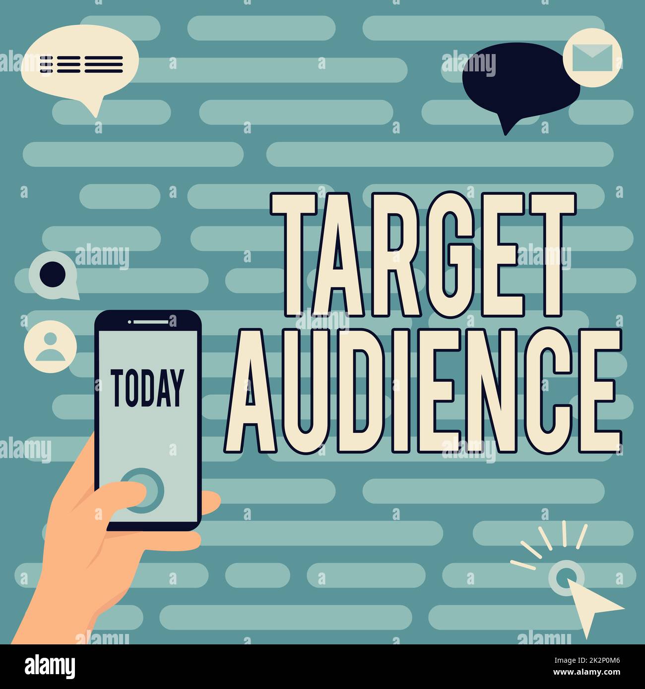 Text sign showing Target Audience. Concept meaning category of showing ...