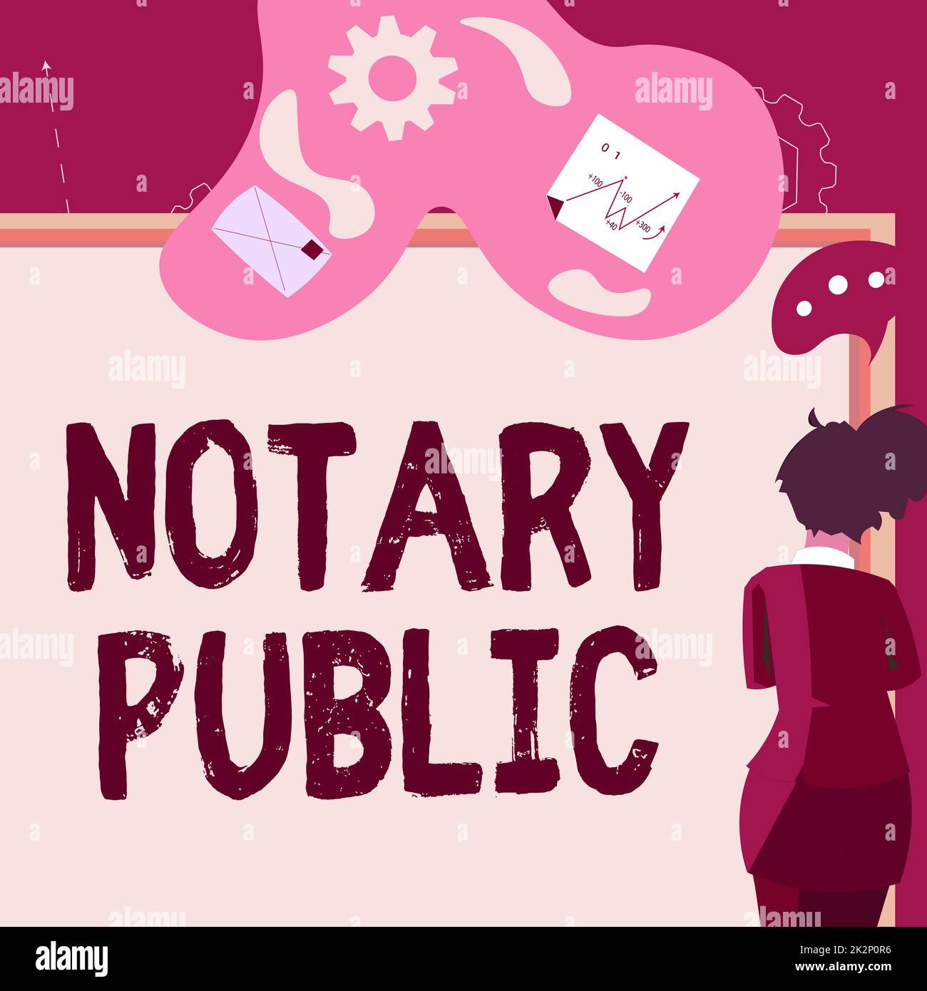 Sign displaying Notary Public. Business approach Legality Documentation ...