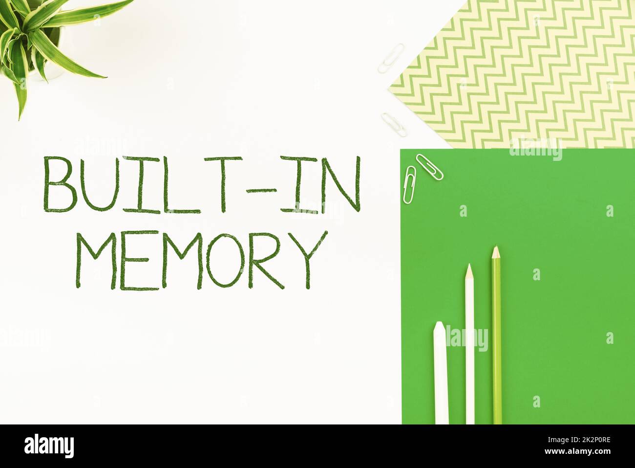 Hand writing sign Built In Memory. Business overview device or feature ...