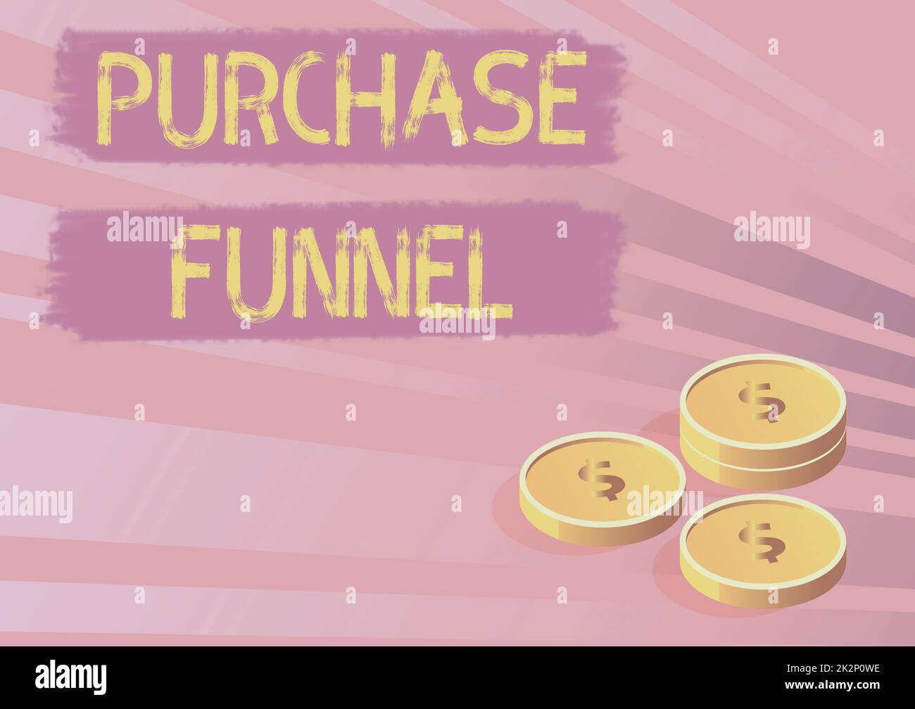Text sign showing Purchase Funnel. Business concept consumer model ...