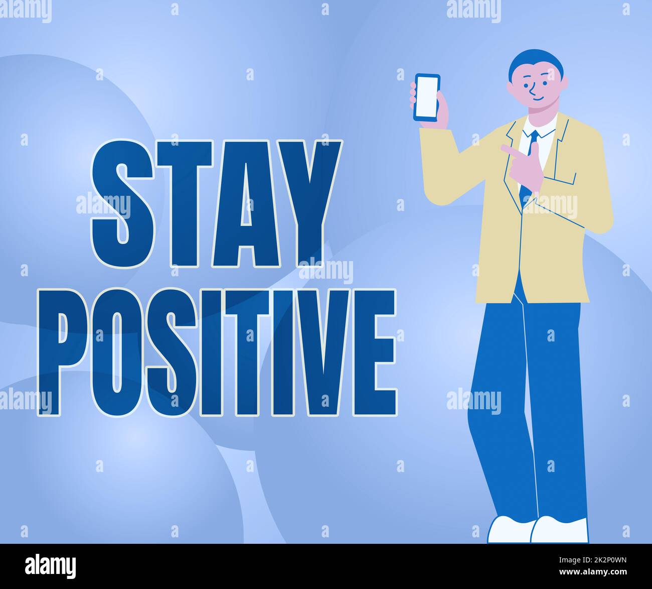 Hand writing sign Stay Positive. Business concept Engage in Uplifting ...