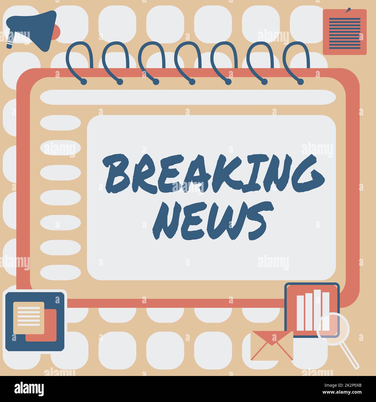 Sign displaying Breaking News. Word for Special Report Announcement ...