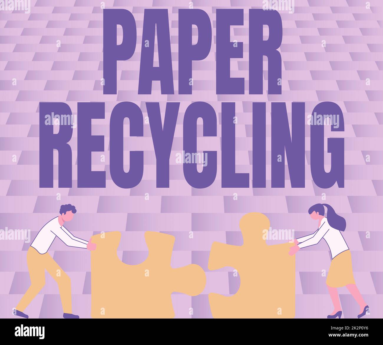 Hand writing sign Paper Recycling. Conceptual photo Using the waste ...
